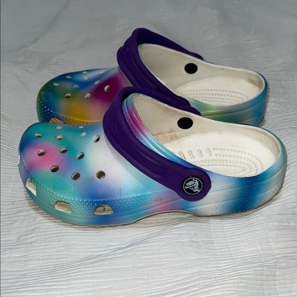 CROCS | Shoes | Crocs Purple And Blue Water Shoes With Ventilation ...